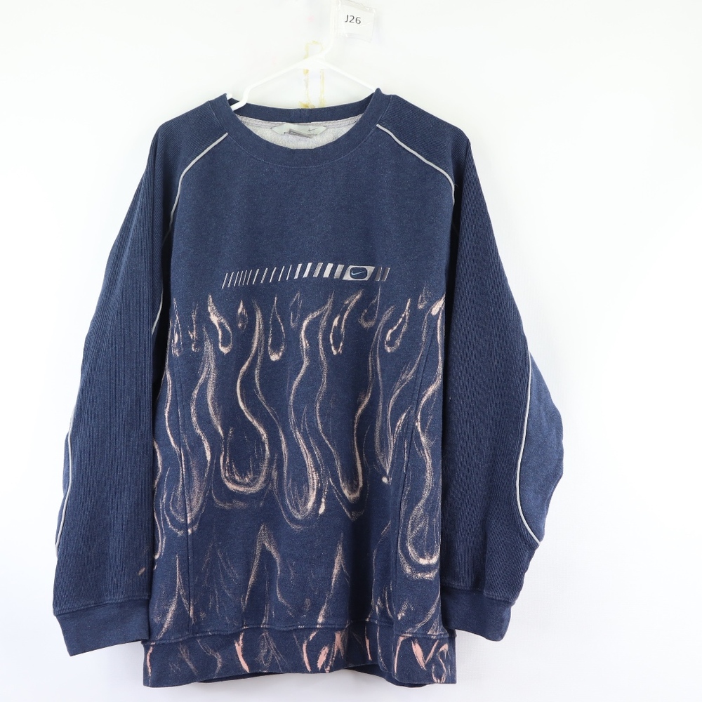 90s Nike Xl Fire Swoosh Travis Scott Sweatshirt - Gem